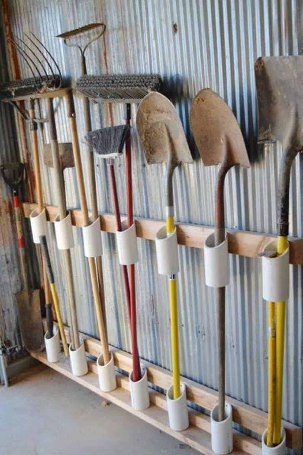 12 Garden Tool Storage Racks Easy to Make - 1001 Gardens