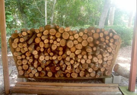 Easy Outdoor DIY Firewood Rack from Cinder Blocks • 1001 Gardens