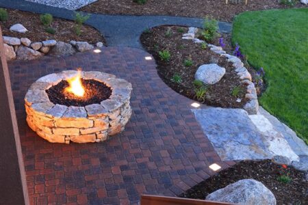 How to Build a Fire Pit Ring - Outdoor Fireplace - 1001 Gardens